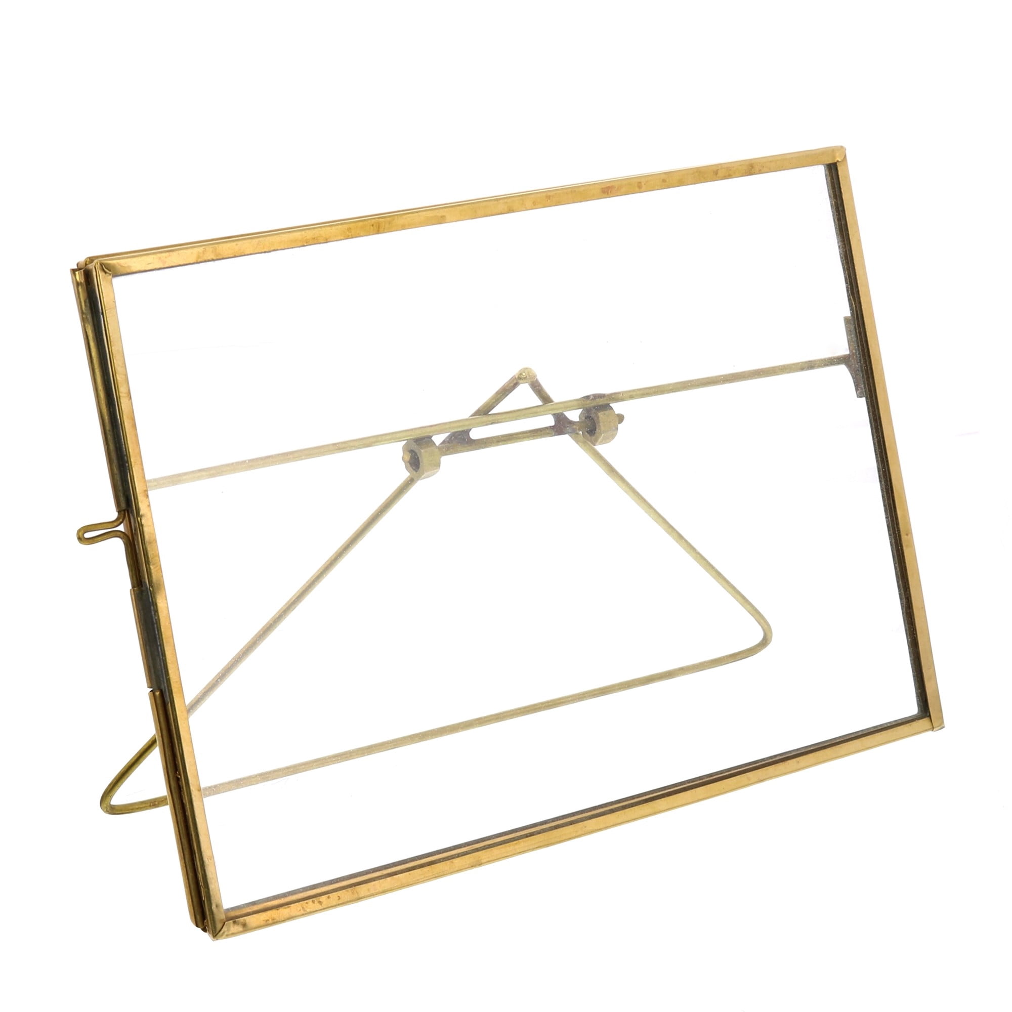 5x7 Jumbo Gold Metal Horizontal Glass Frame - Walmart.com