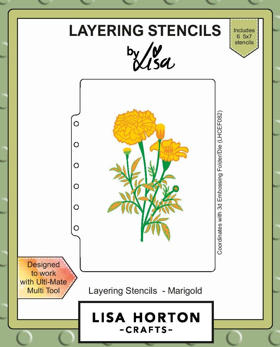 5x7 Marigold Layering Stencils - Walmart.com