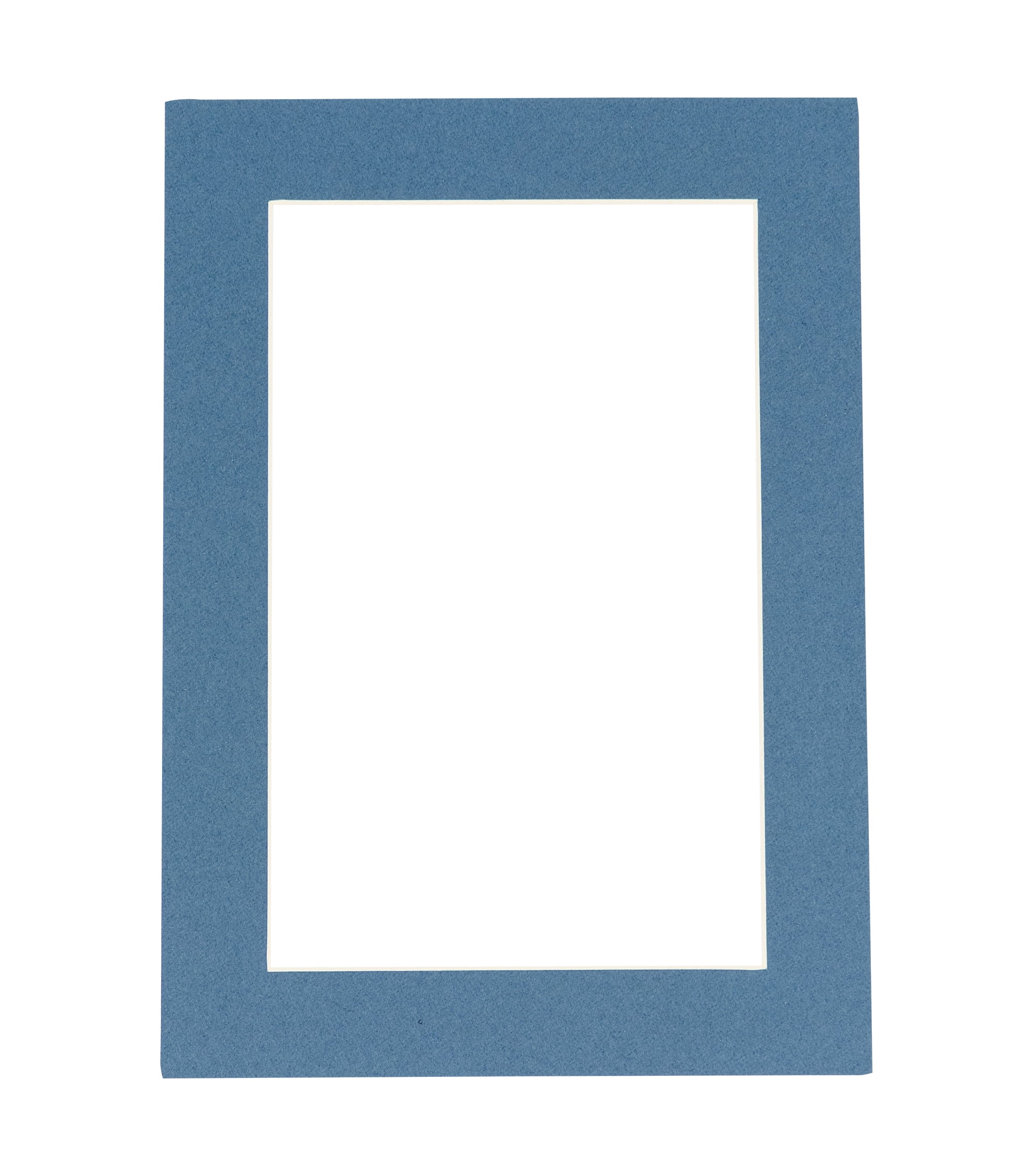5x7 Mat for 4x6 Photo - Precut Steel Blue Picture Matboard for Frames ...