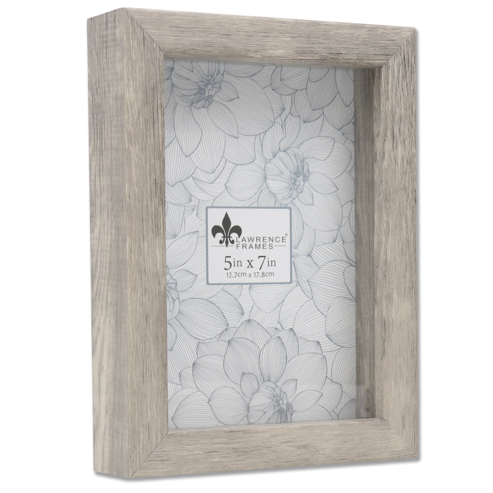 5x7 Natural Gray Shadow Box Frame - Picture Frame - Walmart.com