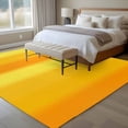5x7 Orange Yellow Gradient Area Rug for Living Room, Washable Non Slip ...