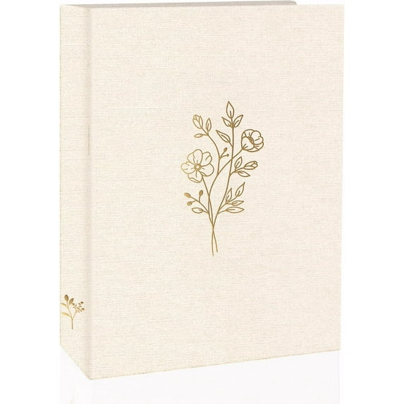 5x7 Photo Album 100 Photos, 100 Pockets Picture Album, Linen Fabric ...