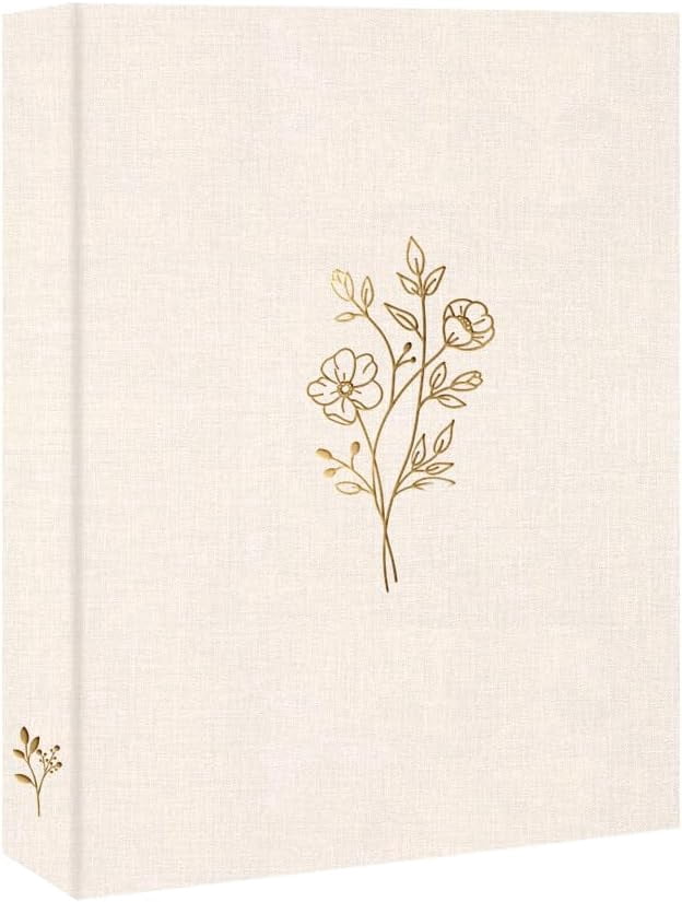 5x7 Photo Album 200 Photos, 200 Pockets Picture Album, Linen Fabric ...