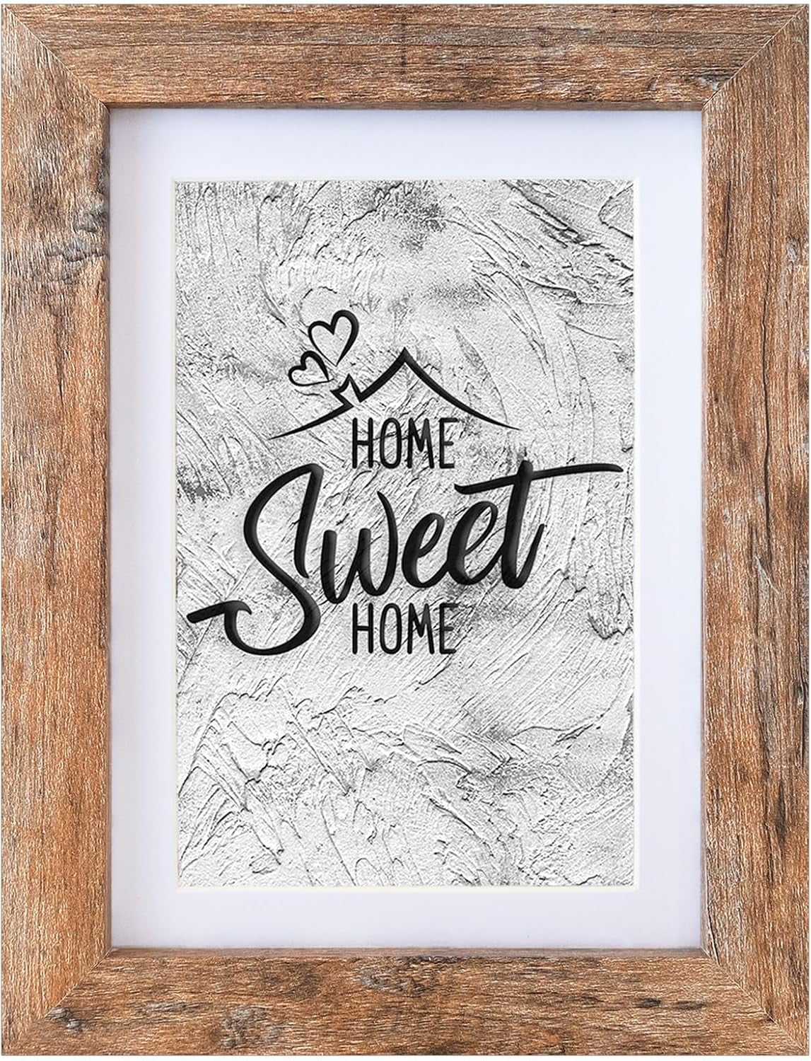 5x7 Photo Frame - Displays 4x6 Photos with Mat, Wood Frame with ...