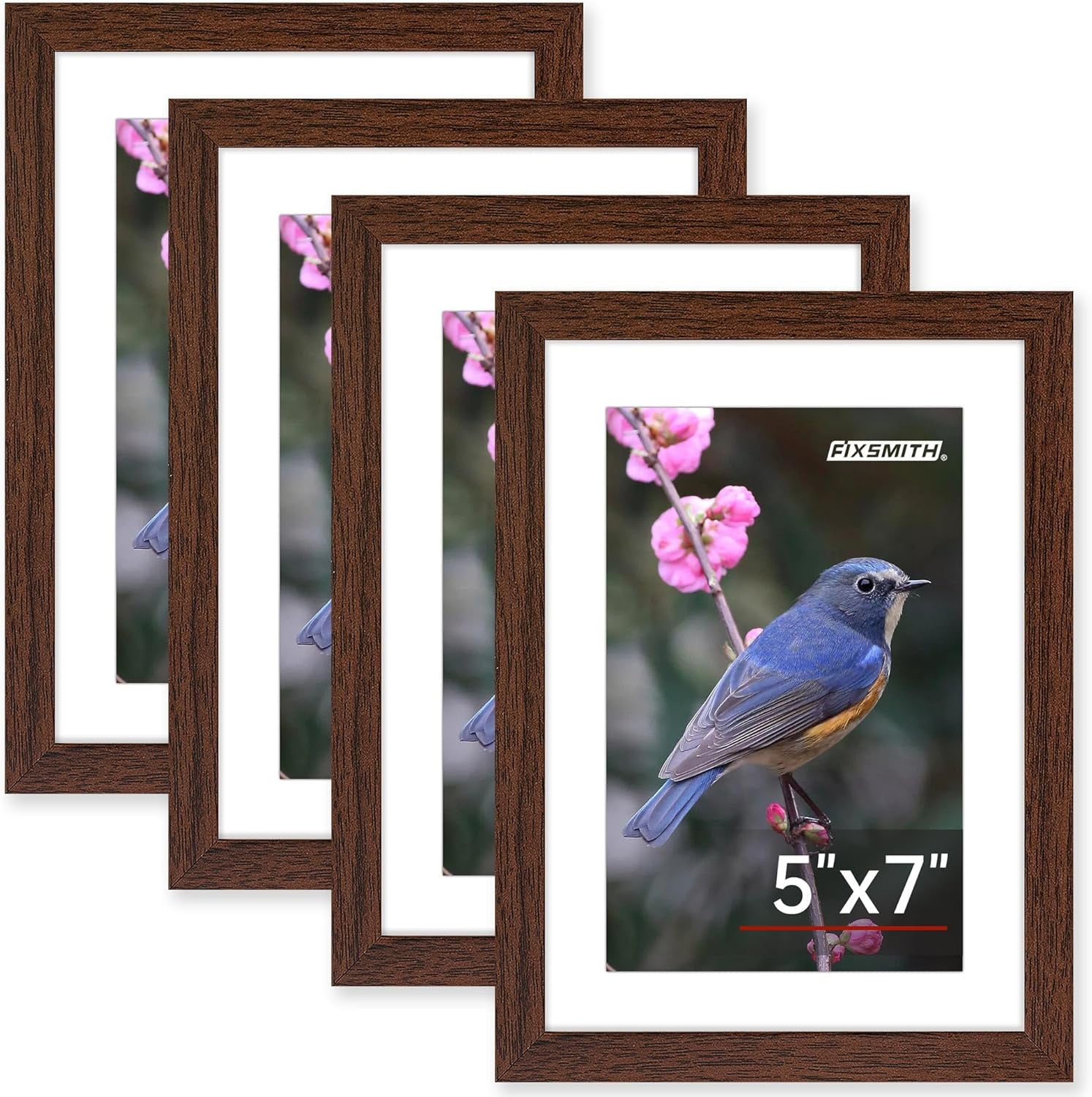 5x7 Picture Frame Bulk-4 Pack, Photo Frame with HD Plexiglass, Display ...