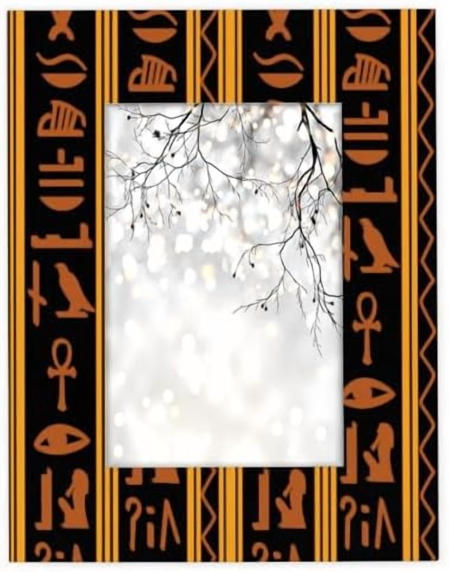 5x7 Picture Frame Egypt Egyptian Mural Hieroglyph Photo Frame for Wall ...
