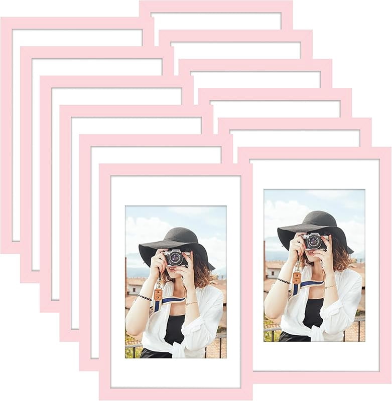 5x7 Picture Frame Set of 12, Black Wall Gallery Photo Frames Without ...