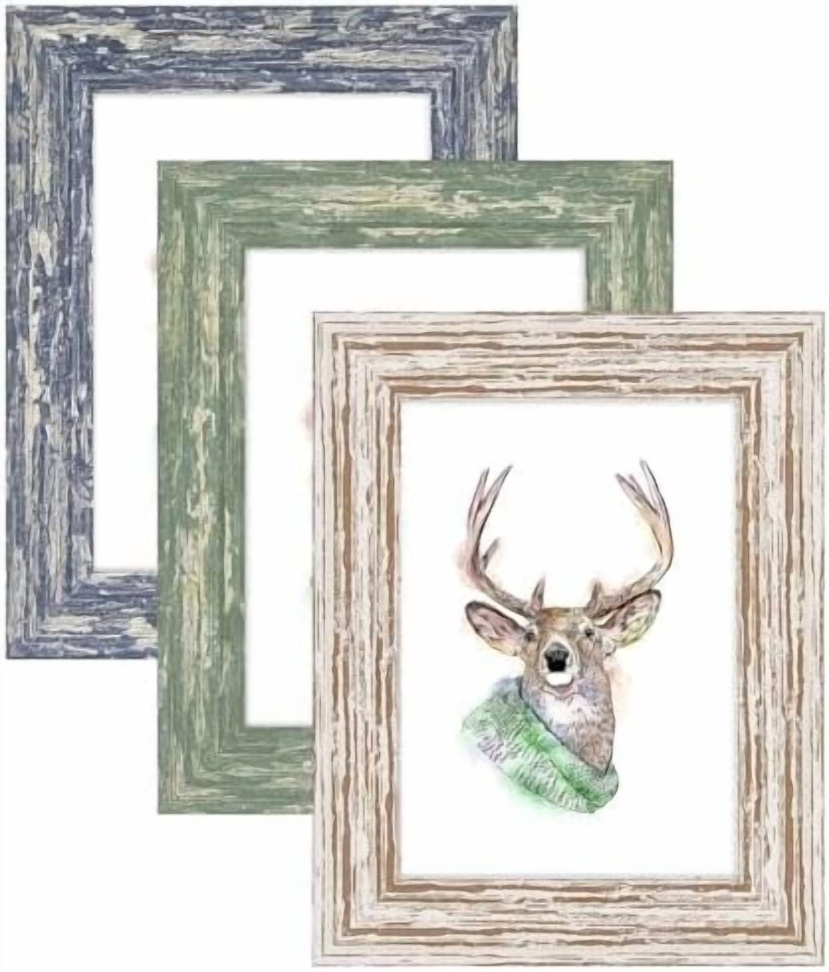 5x7 Picture Frame of 3 Set- Picture Frames with HD Plastic Cover ...