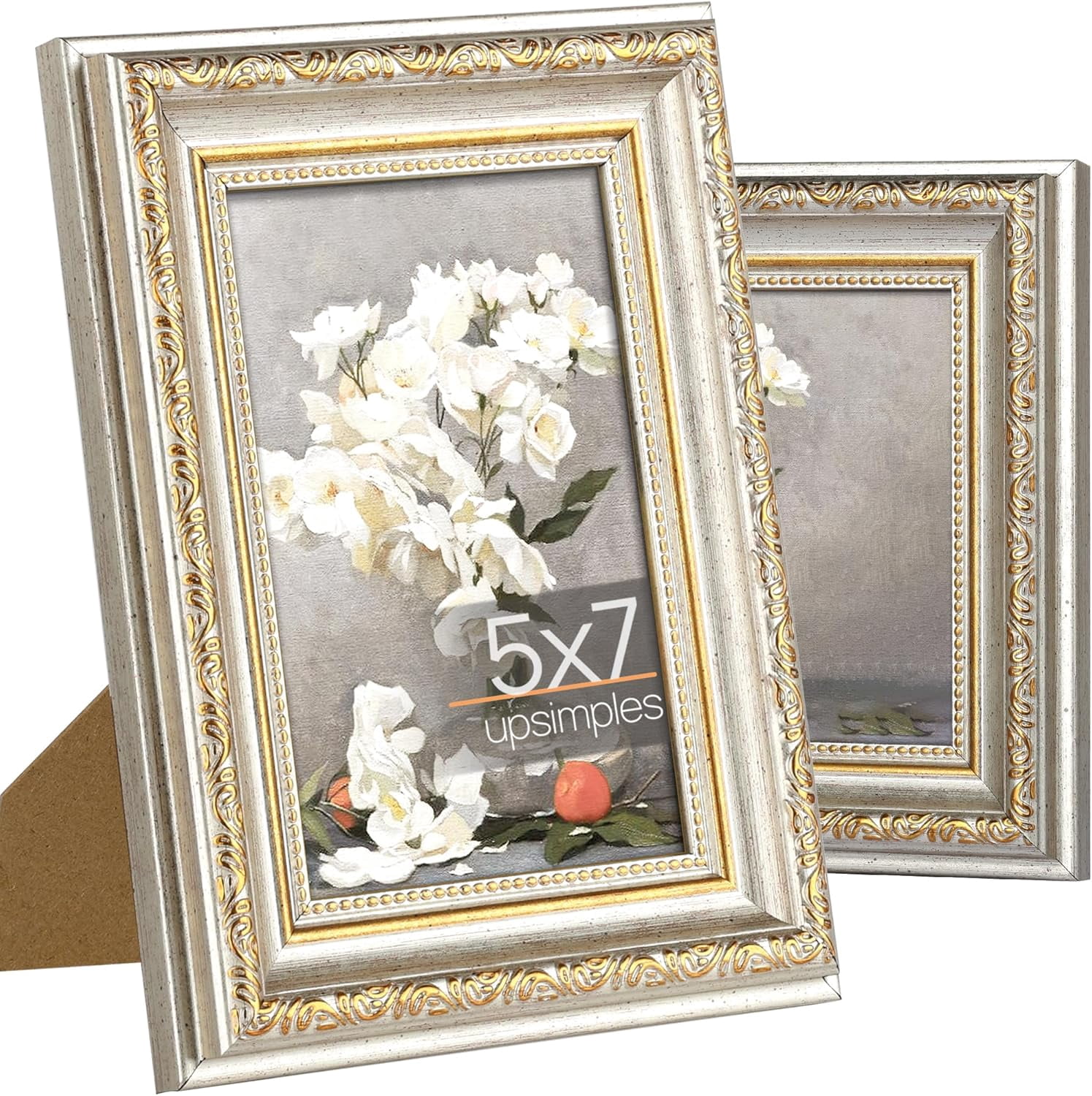 5x7 Picture Frame with Real Glass, Ornate Vintage 5 x 7 Photo Frames ...