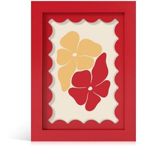 5x7 Picture Frame with Real Glass, Wooden cute 5 x 7 Photo Frame with ...