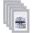 5x7 Picture Frames Covered by Plexiglass, 4 Pack for Picture 4x6 with ...