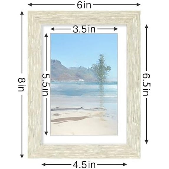 5x7 Picture Frames Set of 9, Shatter Resistant Plexiglass, Display 4x6 ...