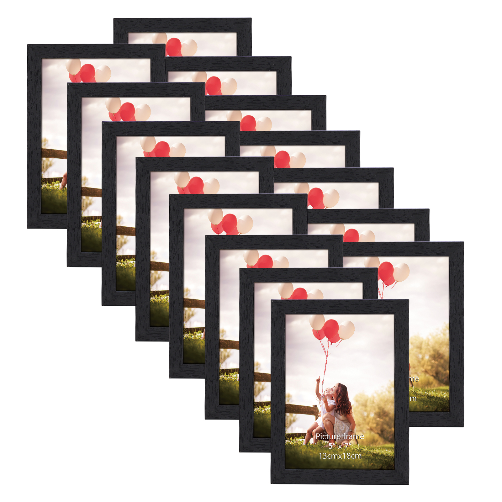 Mainstays 5x7 Linear Gallery Tabletop Picture Frame, Black - Walmart.com