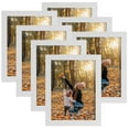 5x7 White Photo Frame Set of 7, Multiple Gallery Display for Wall and ...