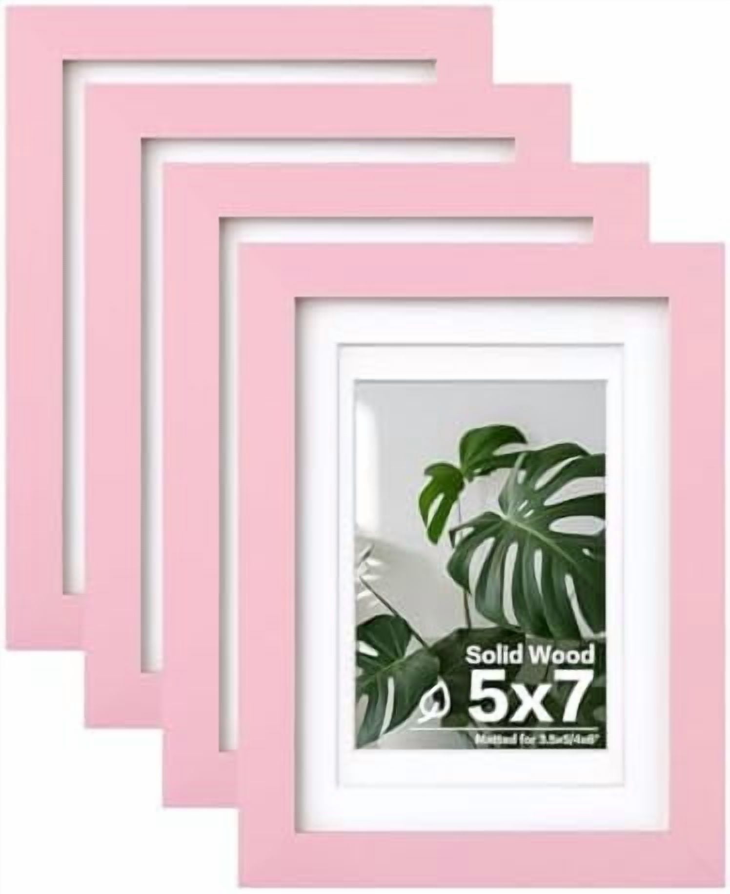 5x7 Picture Frames with Plexiglass, Display Pictures 3.5x5/4x6 with Mat ...