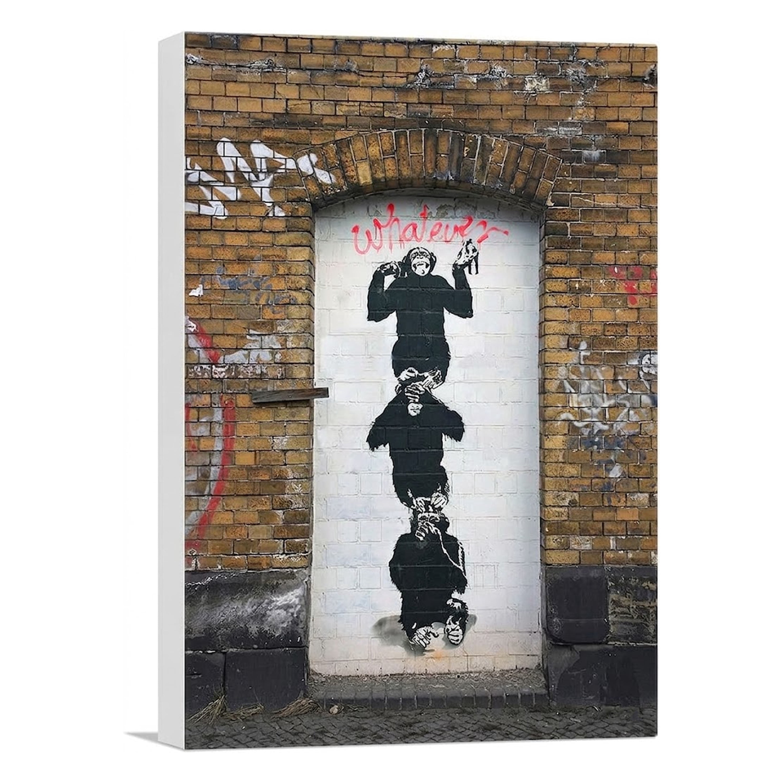 5x7 Size, Monkey Business Canvas Art Print Stretched Framed Painting ...