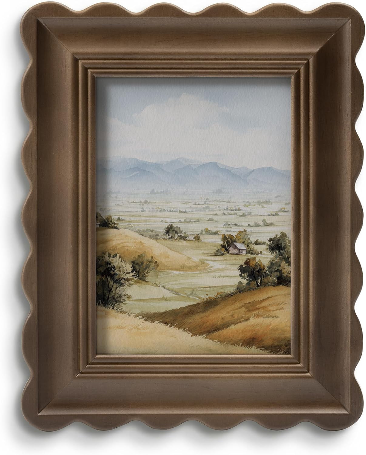 5x7 Wooden Picture Frames Rustic Photo Frames Farmhouse Wavy Picture ...