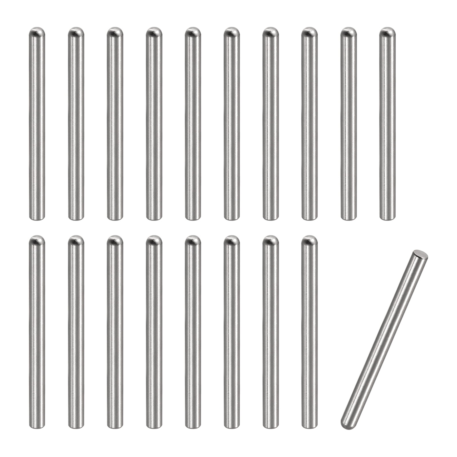 5x70mm Dowel Pins, 20pcs 304 Stainless Steel Round Head Flat Chamfered ...