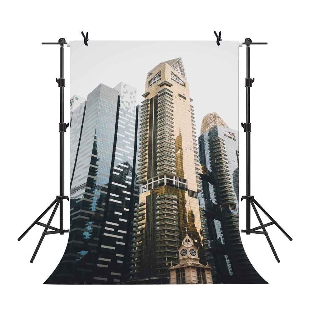 5x7Ft Skyscraper Backdrop Modern City View Building Background Landmark ...