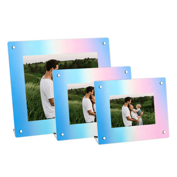 5x7In Picture Frame, Clear Acrylic Tabletop Photo Frame with Stand ...