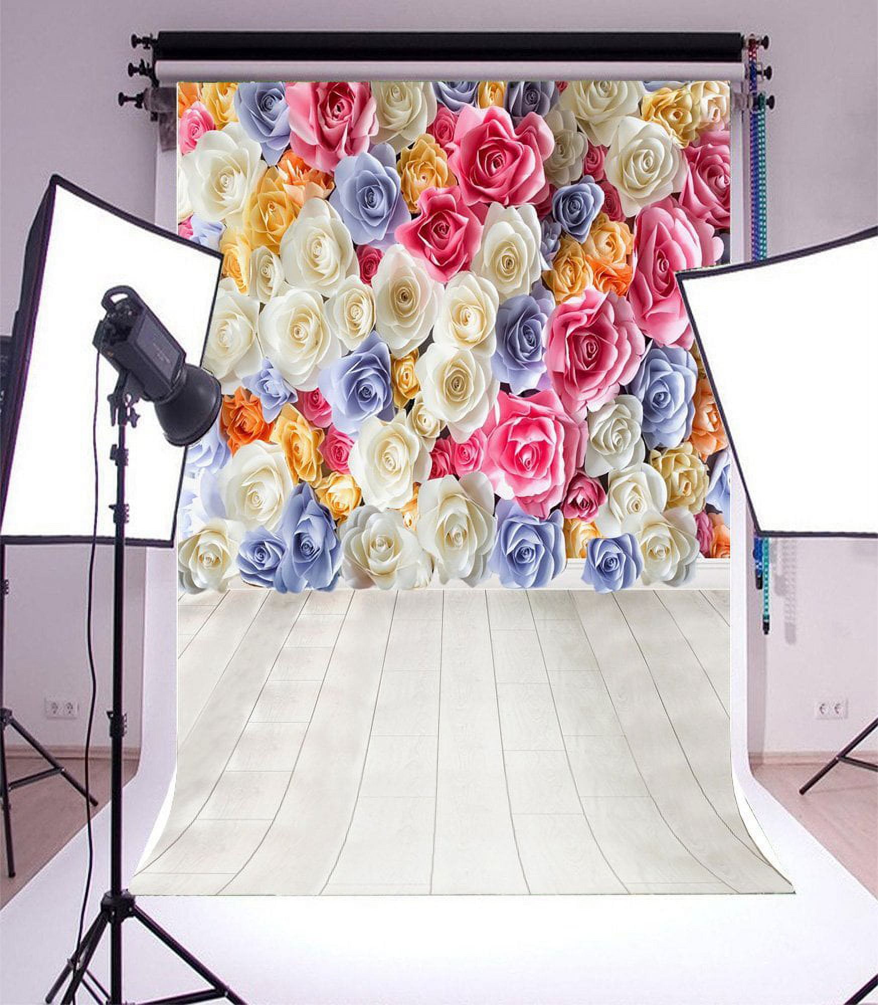 5x7ft Backdrop Studio Props Beautiful Flowers Girl Photo Photography ...
