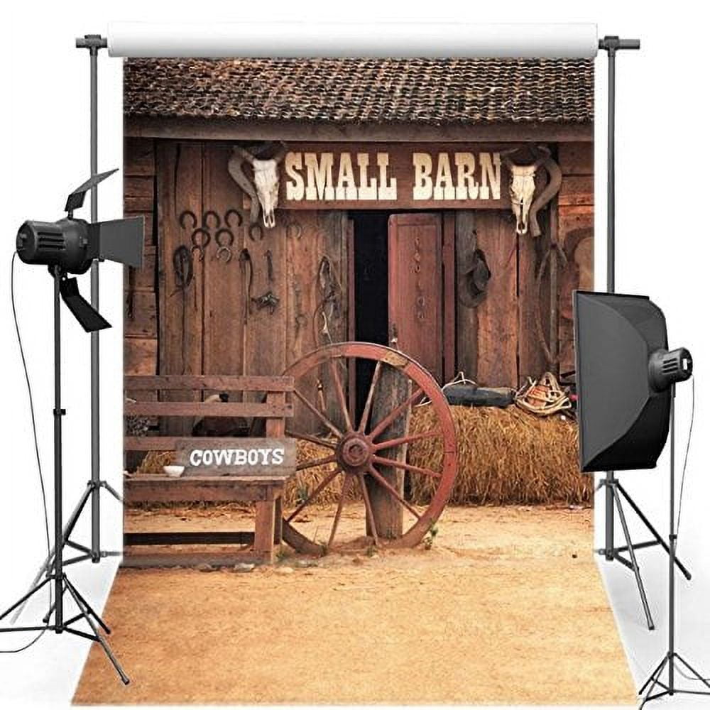 5x7ft Barnyard Old Country Barn Door backgrounds wall party backdrops ...