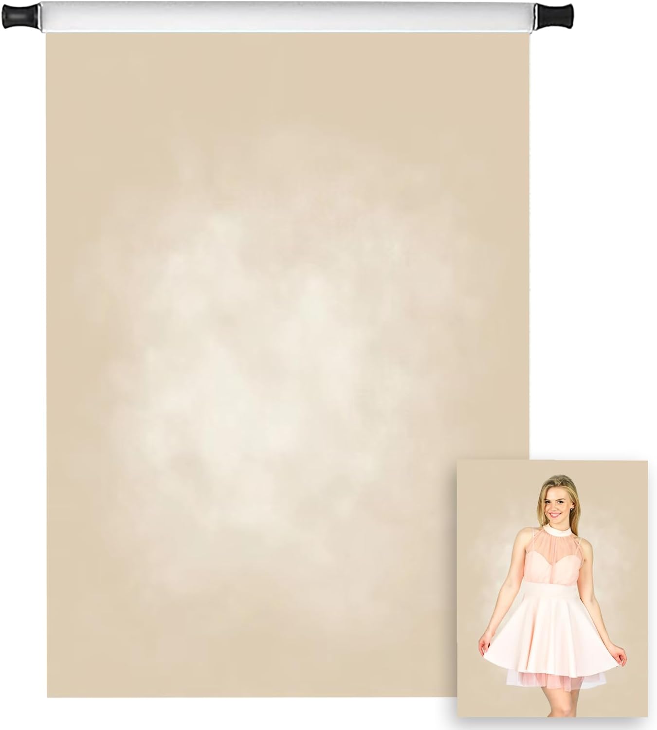 5x7ft Beige Backdrops rofiber Tan Portrait Backdrops for Photoshoot ...