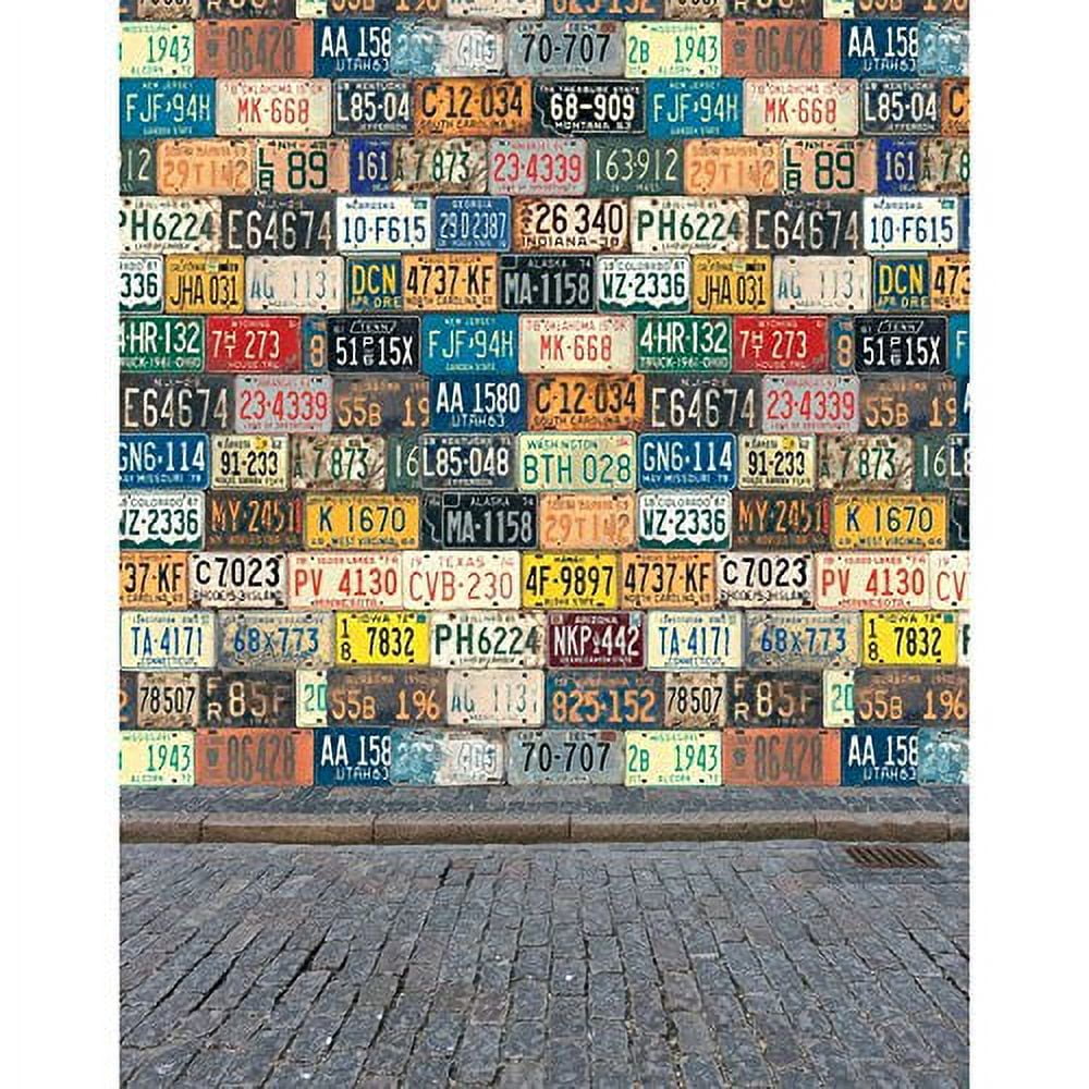 5x7ft Car Licence Number Plate Photography Studio Backdrop Background ...
