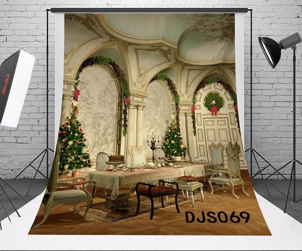 5x7ft Christmas Dining Table Christmas Photography Backdrops Studio ...