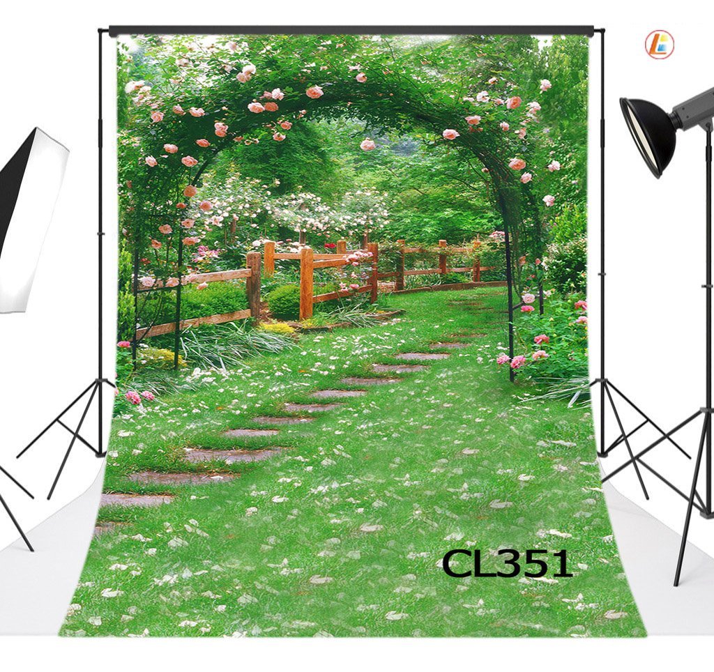 5x7ft Flower Garden Photography Background Photography Backdrop Studio ...