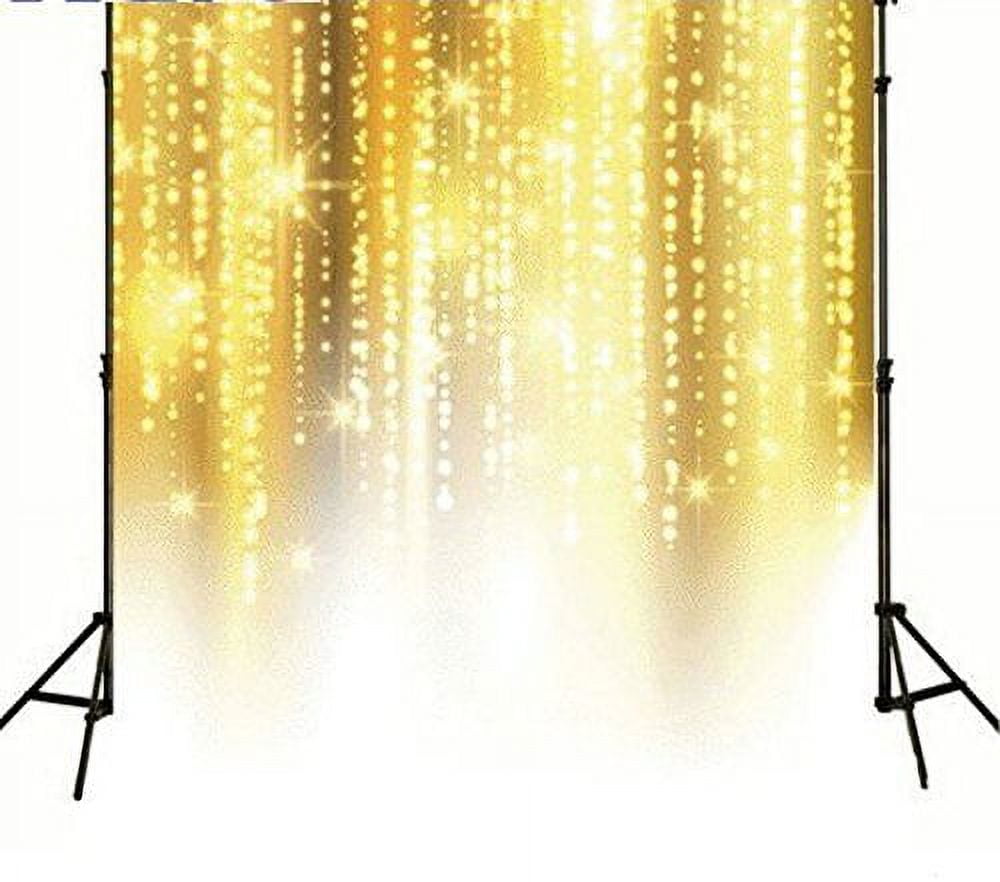 5x7ft Gold Light Glitter Lights Bokeh Sparkly Backdrops wedding party ...