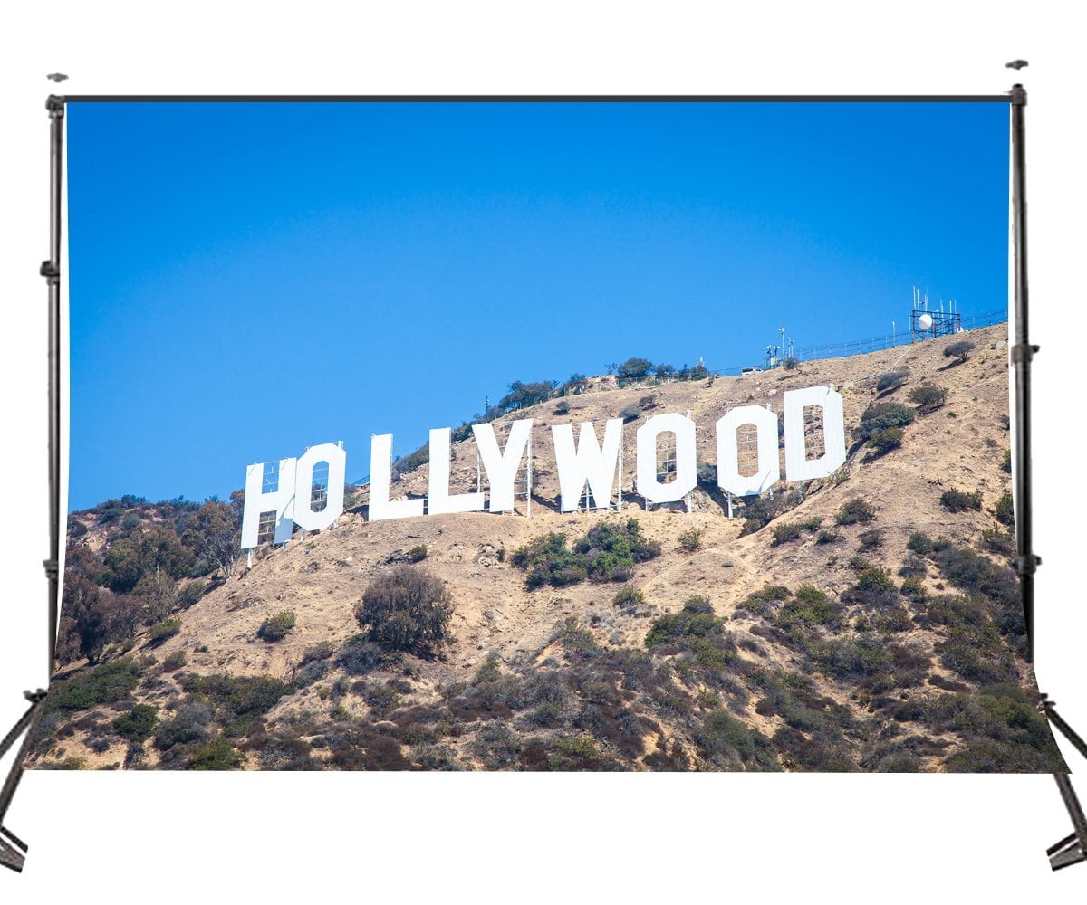5x7ft Photo Backdrop The Famous Los Angeles Hollywood Scenic Spots ...