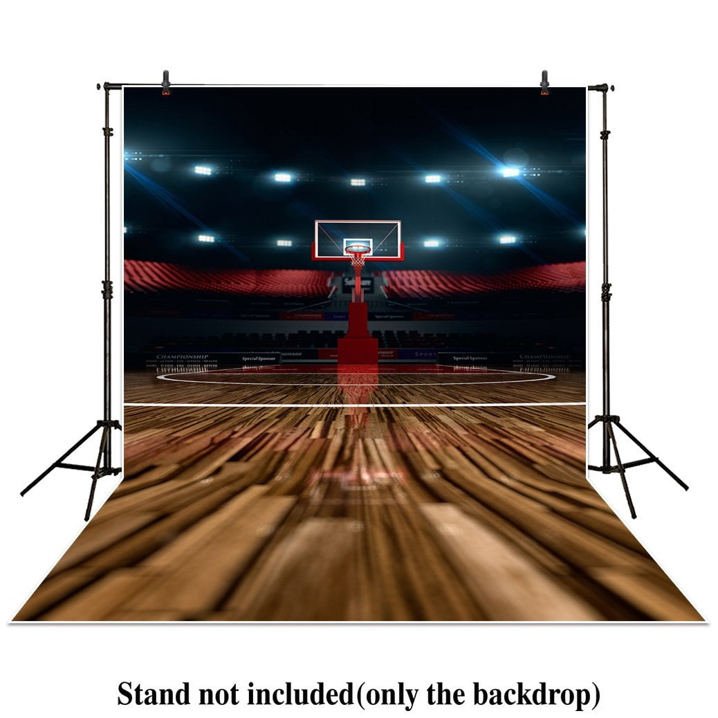 5x7ft Photography Backdrop sport Indoor basketball court background ...