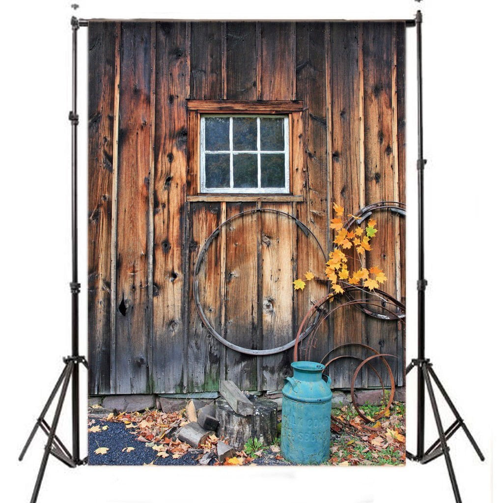 5x7ft Photography Backdrops Retro Rural Style Wooden House Grassland ...