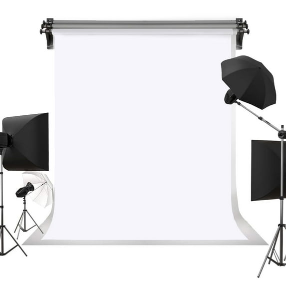 5x7ft Solid White Color Studio Photo Video Photography Backdrops Photo ...