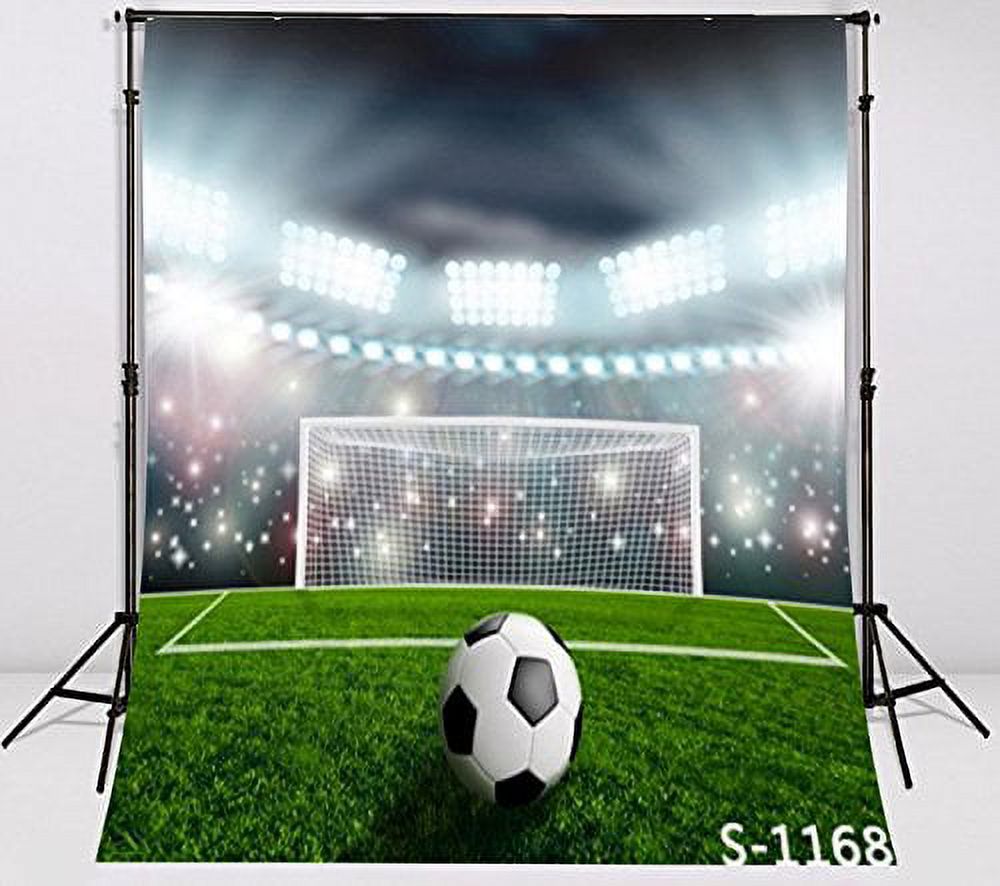 5x7ft sports football Soccer ball on green stadium arena backdrop wall ...