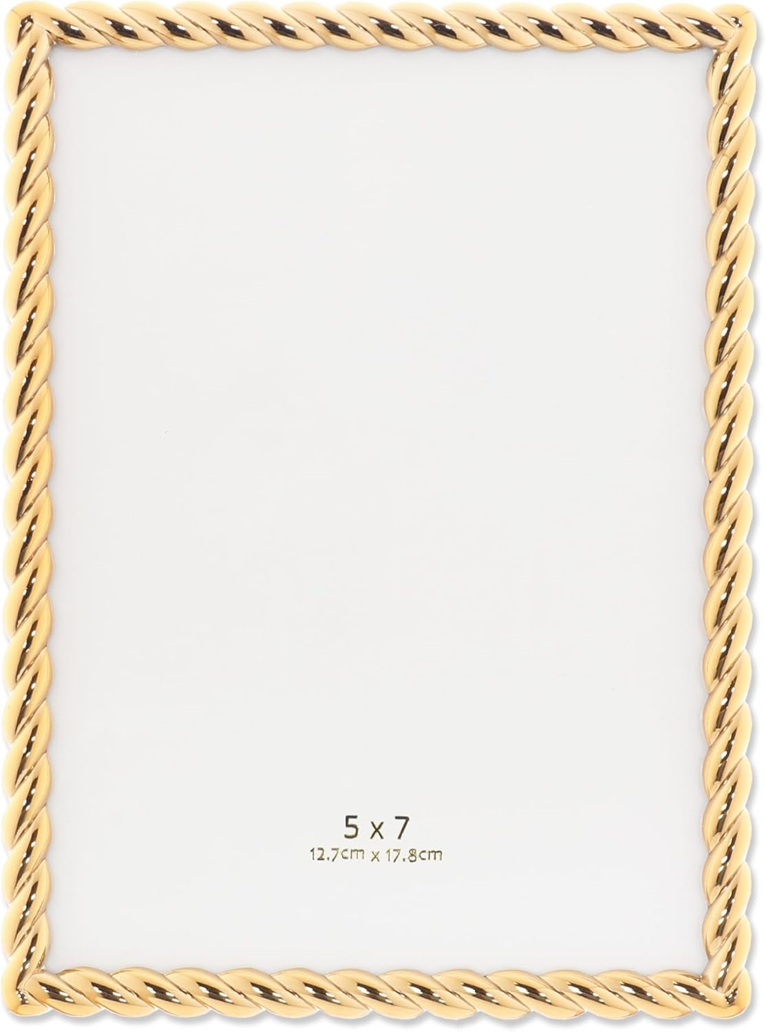 5x7in Modern Minimalist Picture Frame,Gold Rope Design Frame, Clear ...