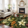 5x8 Abstract Spring Flowers Area Rug for Living Room, Washable Non Slip ...