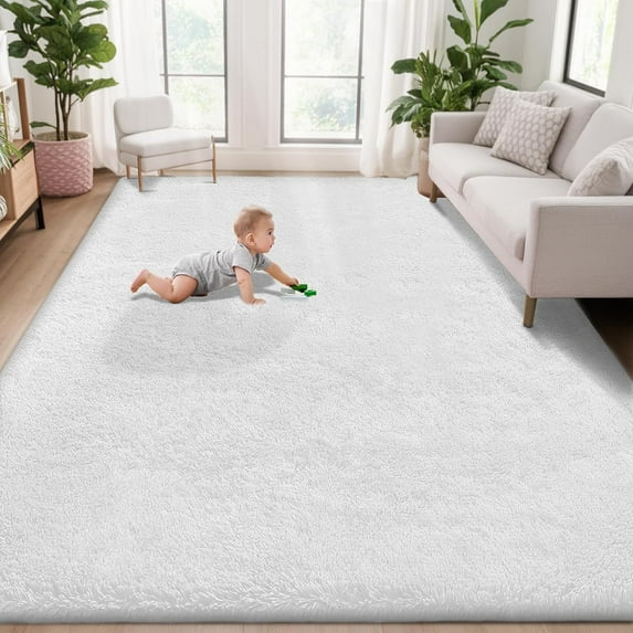 5x8 Area Rug for Living Room: Fluffy Shag Soft Washable Rugs Fuzzy ...
