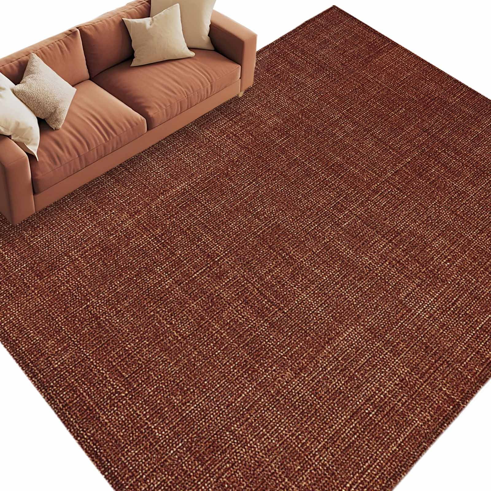 5x8 Area Rugs for Living Room, Dark Brown Non Slip Area Rugs for ...