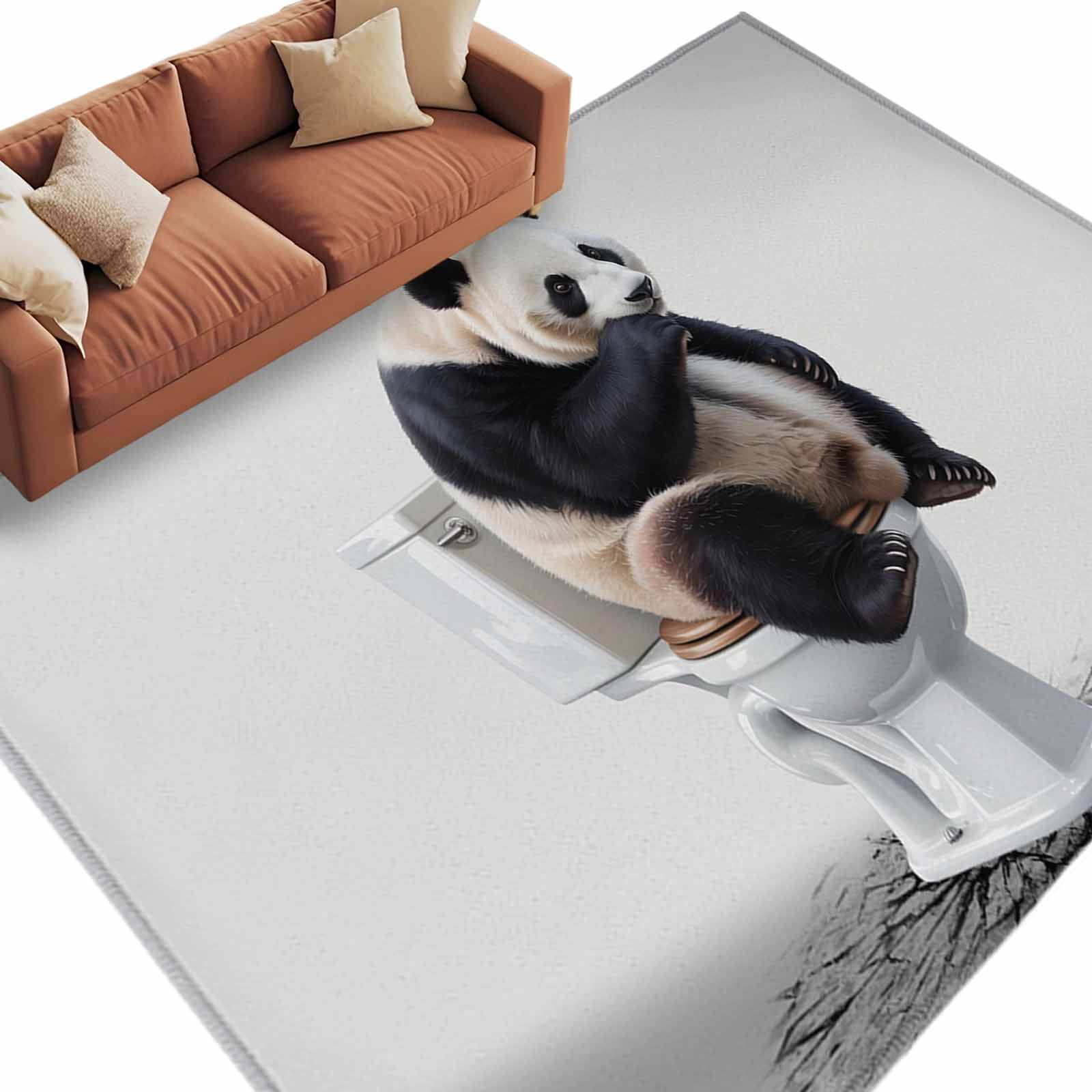 5x8 Area Rugs for Living Room, Panda Non Slip Area Rugs for Kitchen ...