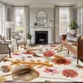 5x8 Area Rugs for Living Room, Red Mushrooms Non Slip Area Rugs for ...
