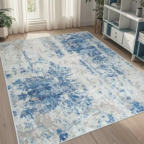 5x8 Area Rugs for Living Room Rug Washable: Abstract Rug for Dining ...