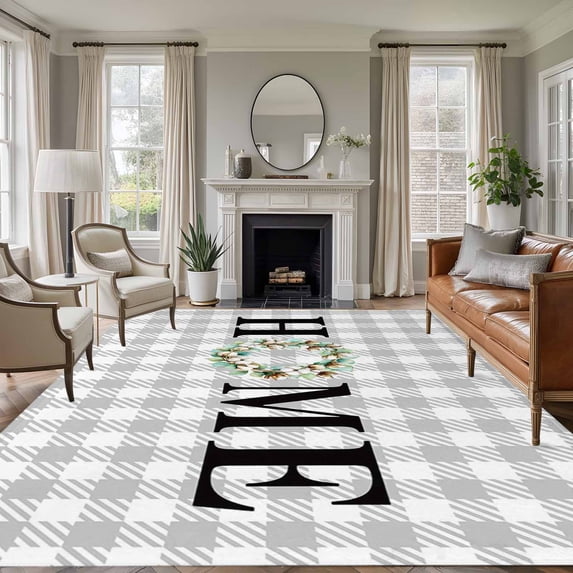 5x8 Area Rugs for Living Room, Rustic Home Non Slip Area Rugs for ...