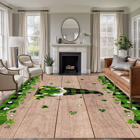5x8 Area Rugs for Living Room, St. Patrick's Day Non Slip Area Rugs for ...