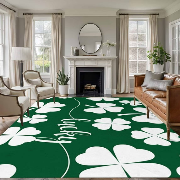 5x8 Area Rugs for Living Room, St. Patrick's Day Non Slip Area Rugs for ...