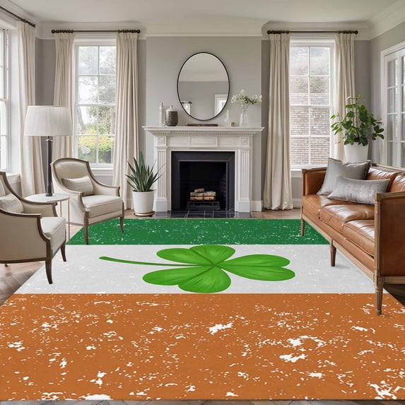 5x8 Area Rugs for Living Room, St. Patrick's Day Non Slip Area Rugs for ...