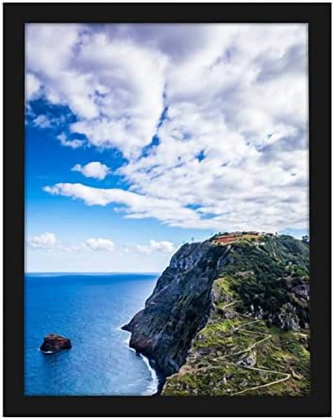 5x8 Black Picture Frame, Tabletop and Wall Mounting Horizontally or Vertically, Decoration for ...