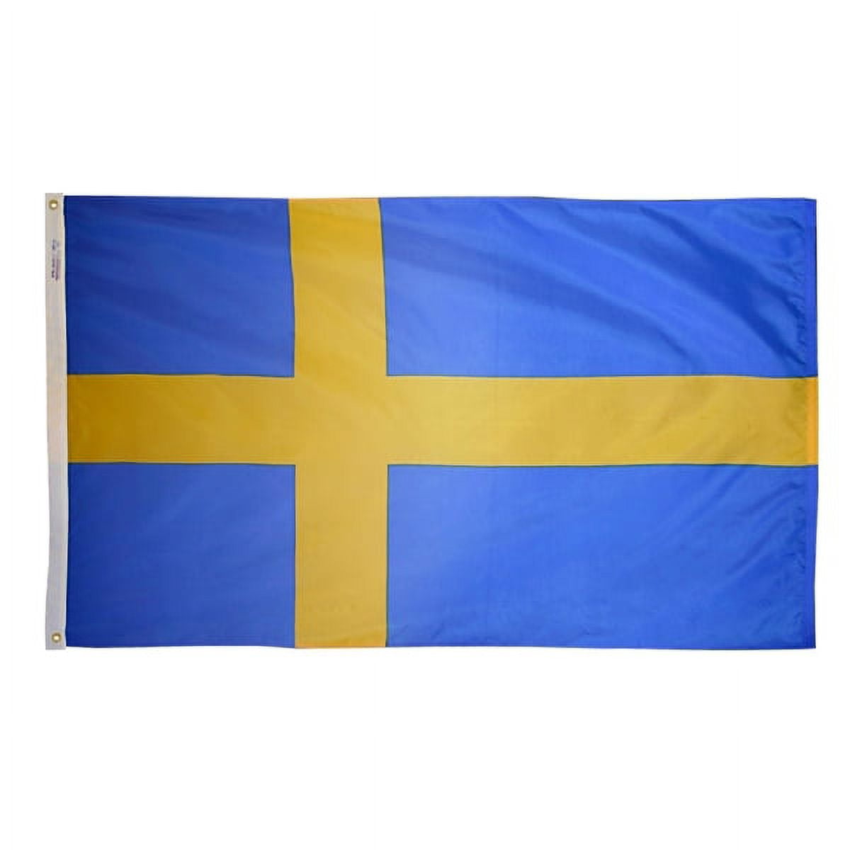 5x8' DURAWAVEZ SWEDEN NYLON FLAG CH&G - Walmart.com