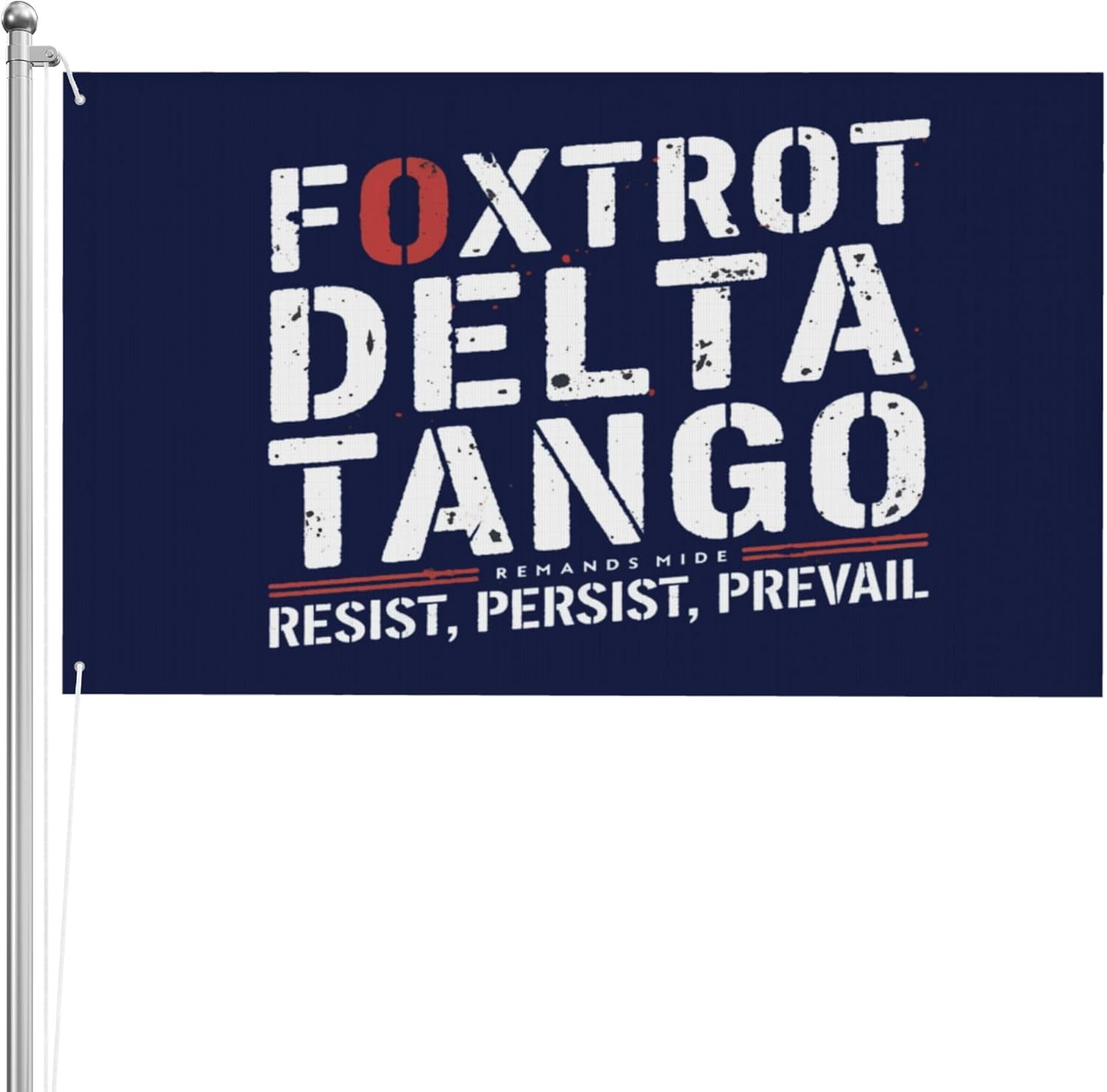 5x8 Feet Foxtrot Delta Tango FDT Flag Resist Persist Prevail Flags for ...